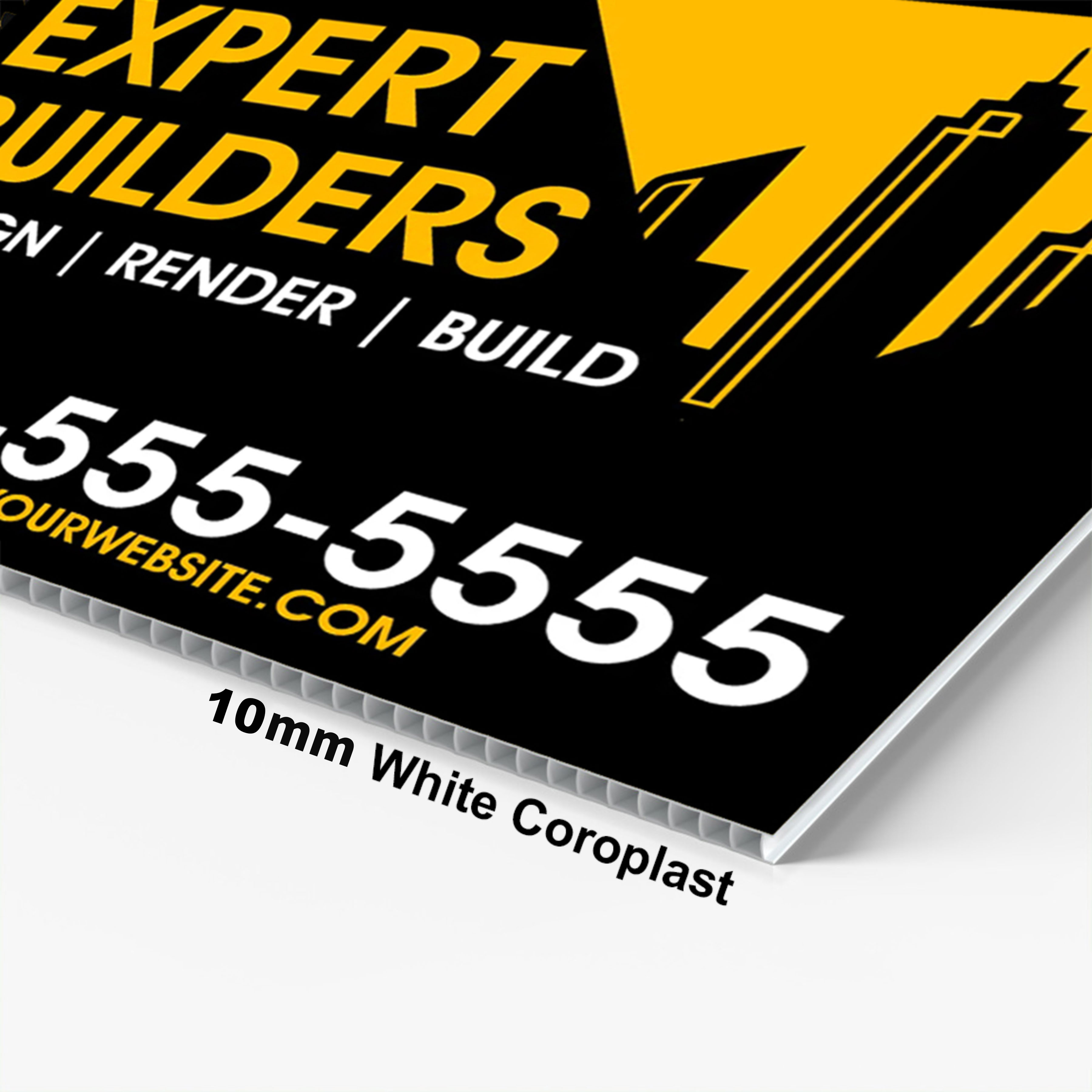 10mm Coroplast Signs - 6Sign