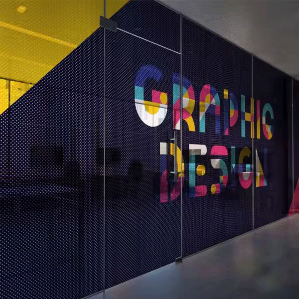 Adhesive Window Perforation – Transform Your Windows into a Marketing Tool