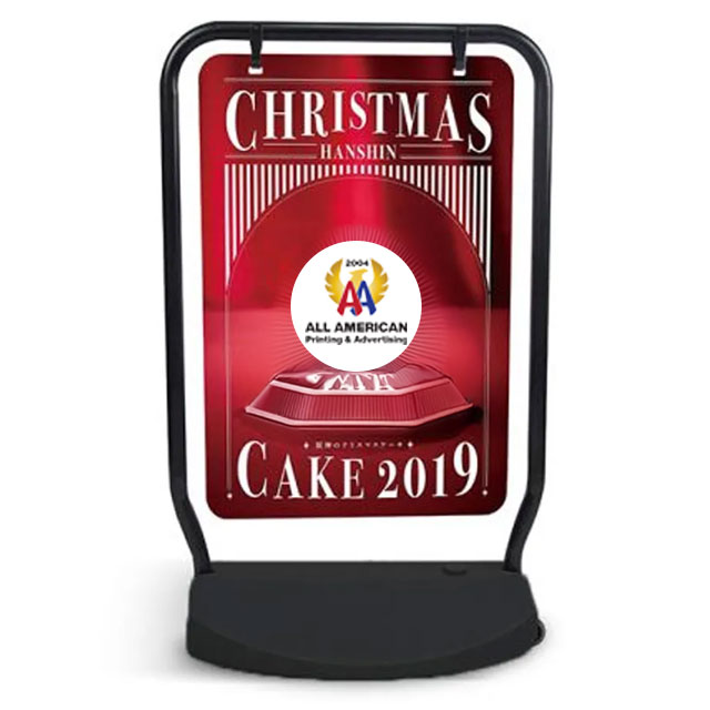 Hanging A-Frame Sign – Durable Outdoor Sign with Water-Filled Base ...