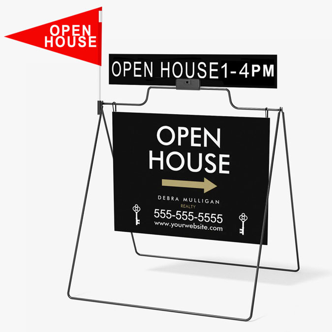 Real Estate A-Frame – Durable, Portable Signage for Property Listings ...