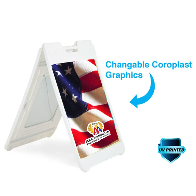 White SimpoSign A-Frame – Lightweight Portable Signage Solution | All ...