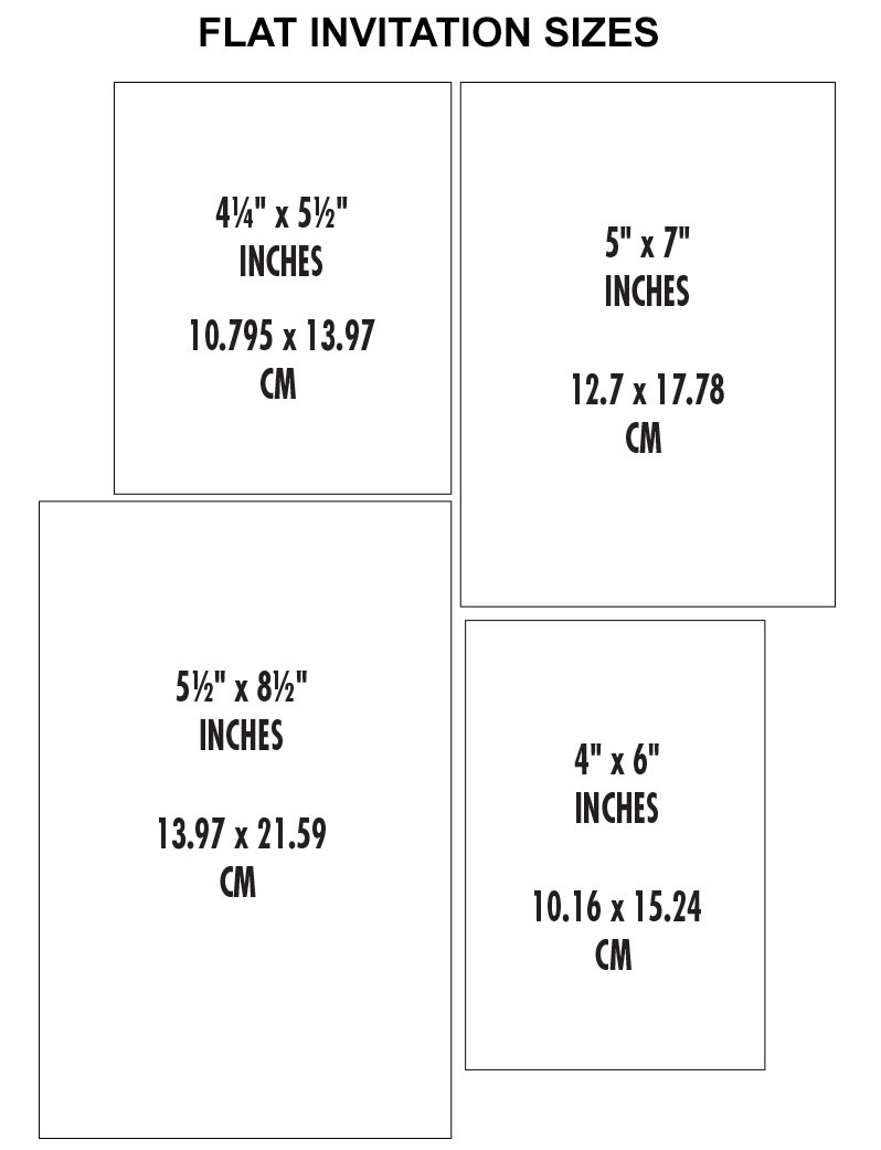 Order Custom Flat Invitations for Weddings and Parties – A&B Print