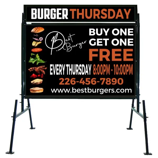 Affordable Magnetic Road Signs with Header | A&B Print