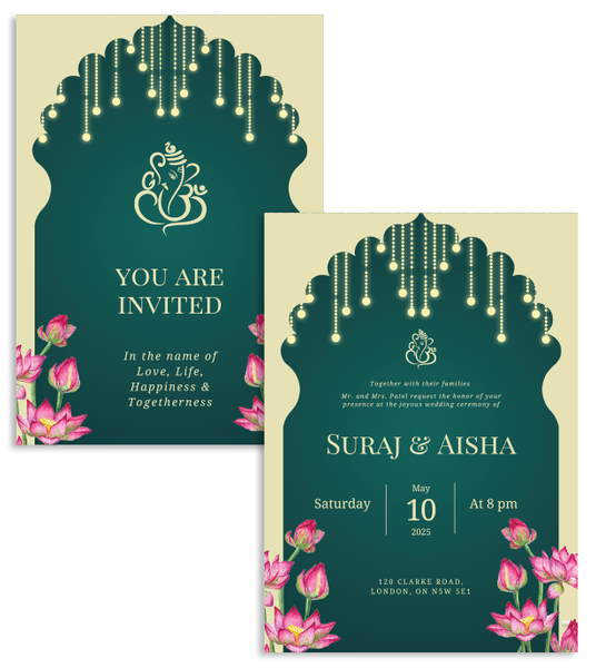 Order Custom Flat Invitations for Weddings and Parties – A&B Print