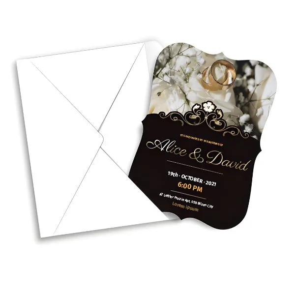 Order Luxury Flat Invitations for Business & Personal Use – A&B Print
