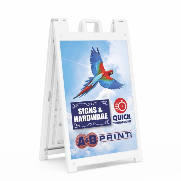 High-Quality Plastic A-Frame Signs - Great for Sidewalk Displays