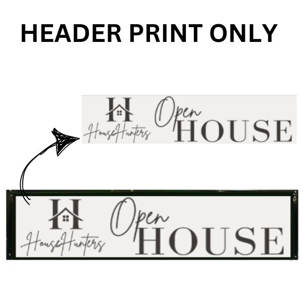 Magnetic Road Signs | Header Print Only for Professional Look