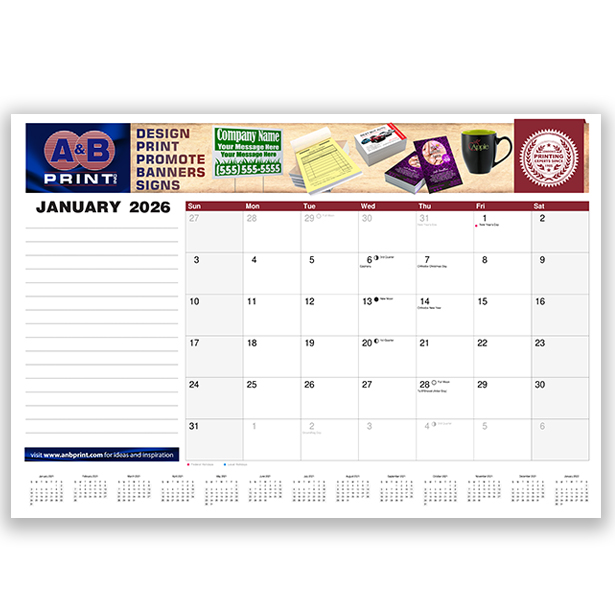 2025 Desk Pad Calendars - Perfect for Businesses, Offices, and Home Use