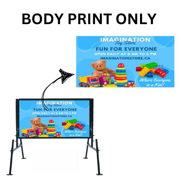 Magnetic Road Signs | Body Print Only for Mobile Advertising
