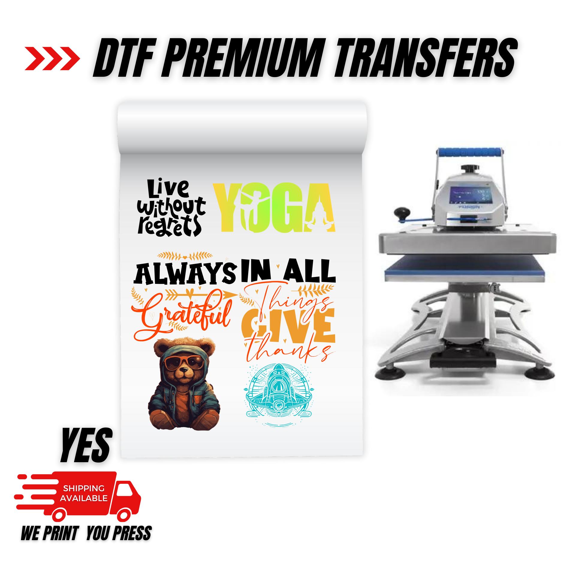 Premium DTF Transfers - Appex Pro Corp
