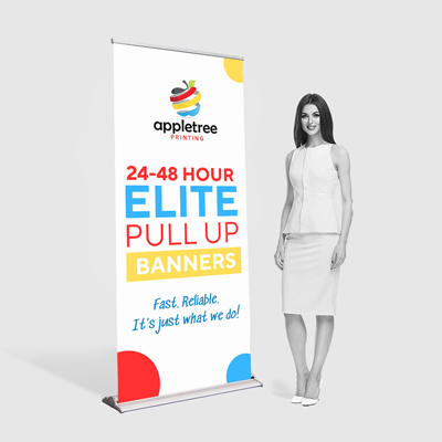 24-48 Hour - Elite Pull Up Banner - Appletree Printing