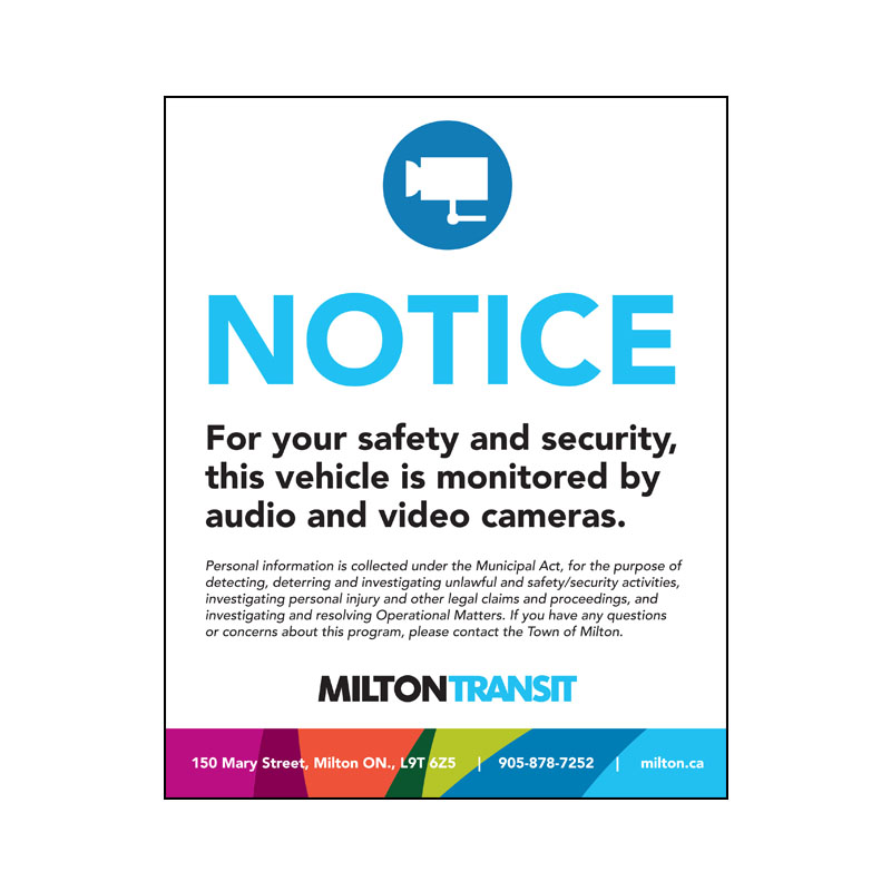 Transit Surveillance Decals Exterior