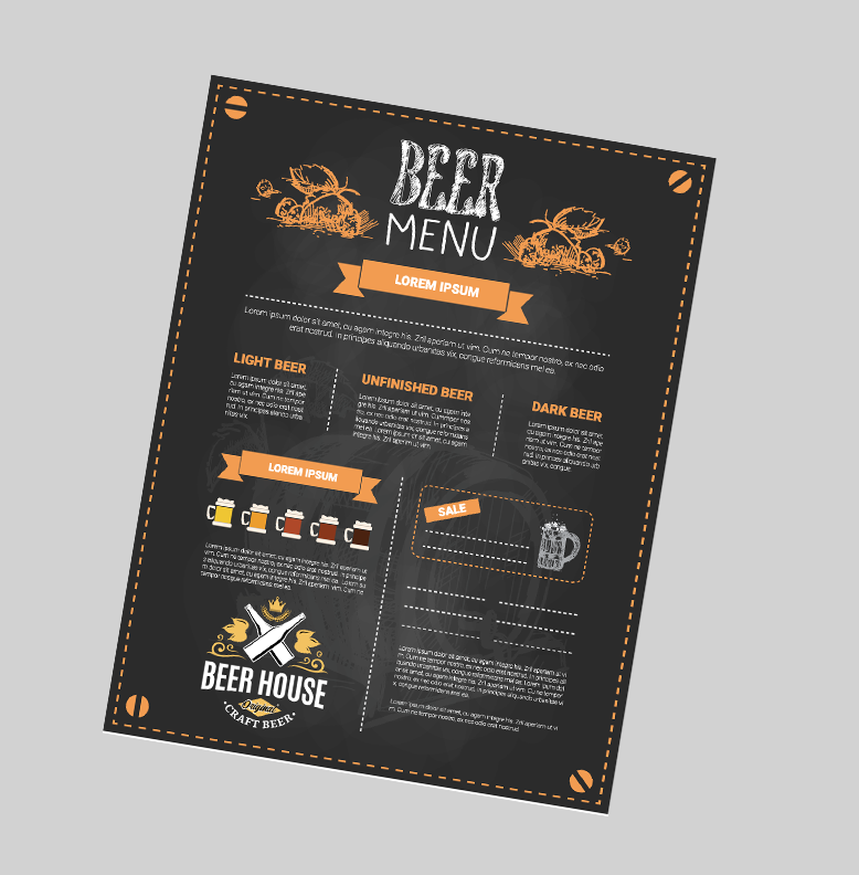 MENUS - 8.5X11 - Brewery