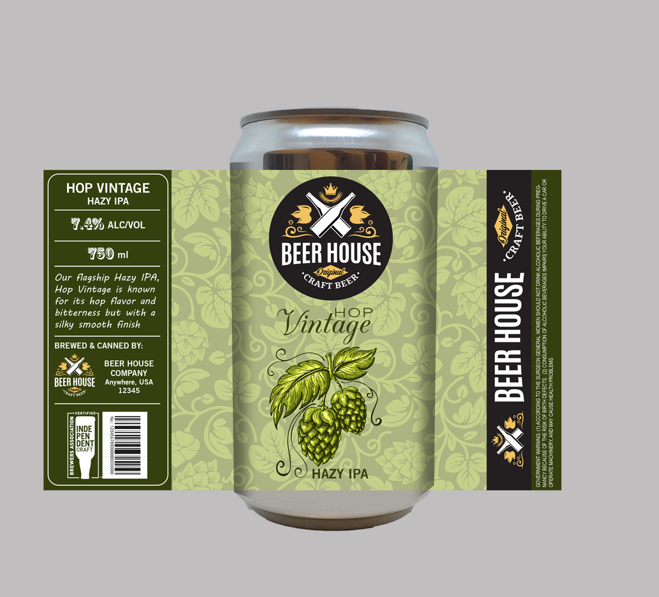 32 oz Crowler Can Label - Brewery