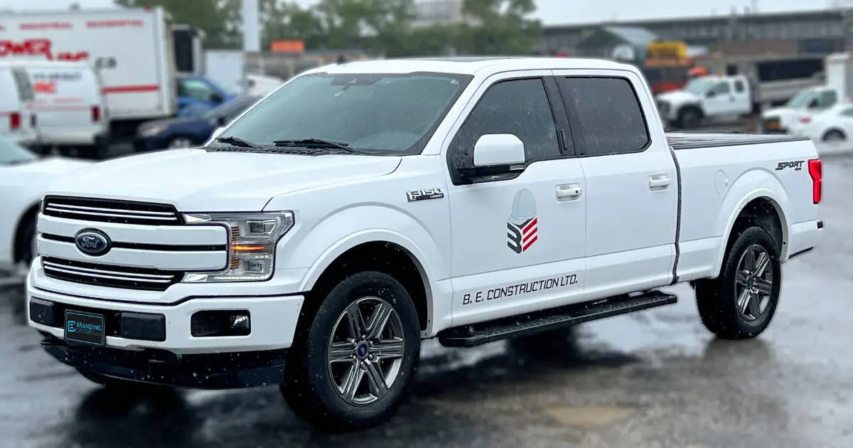 B.E. Construction | Ford F-150 Lettering & Decals
