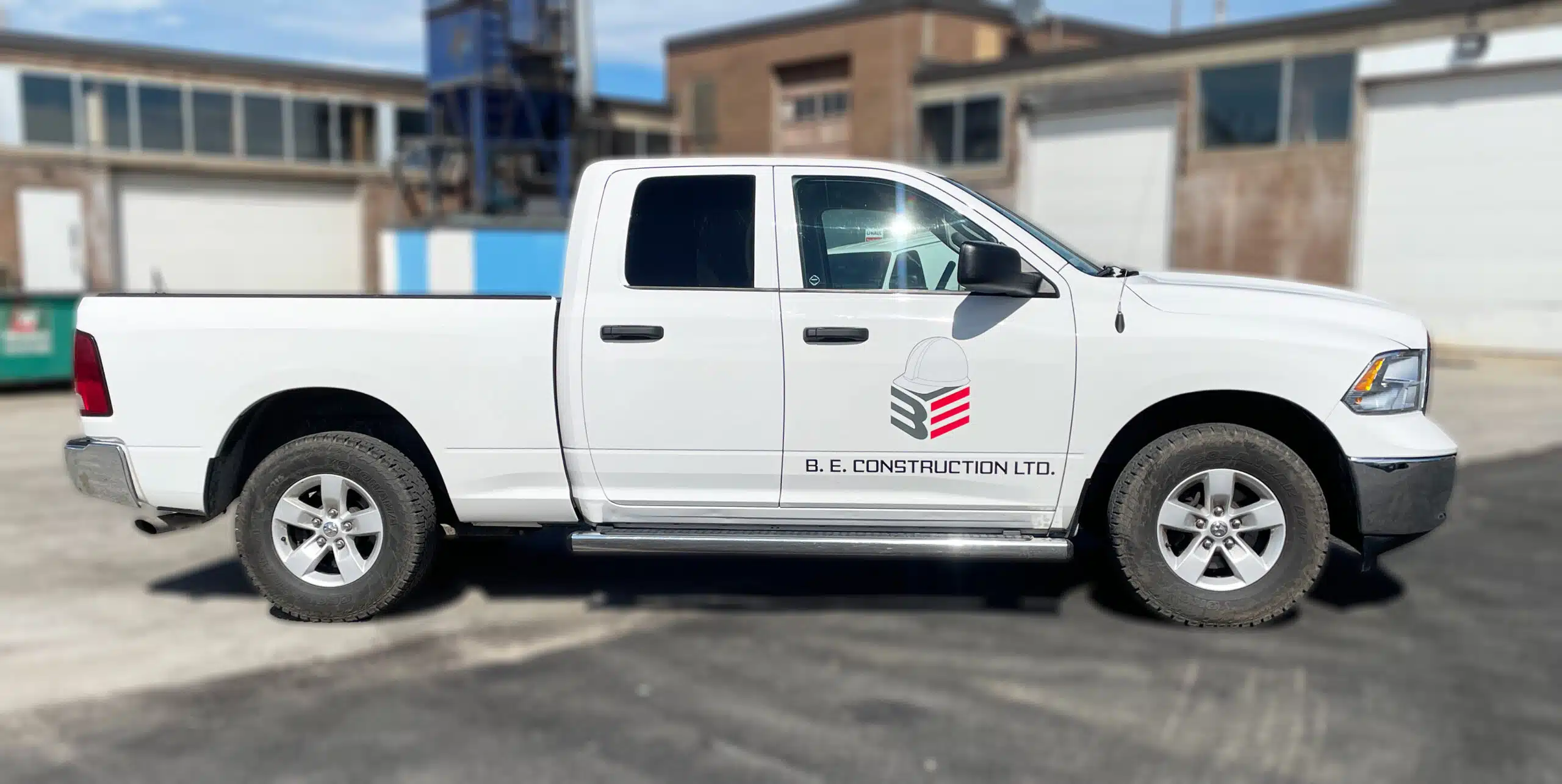 New Bold Dodge Ram 1500 Lettering and Decals for B.E. Constructions