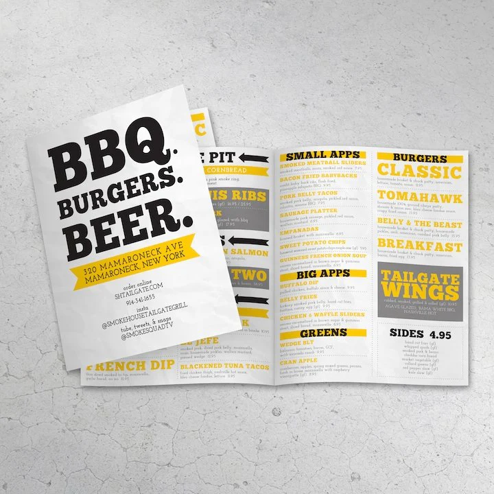 Bi-Fold Menus - Custom & High-Quality Printing