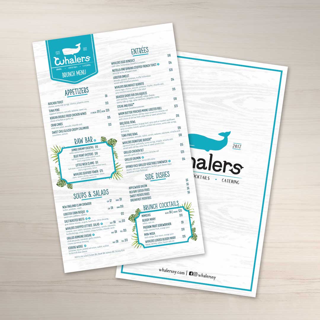 Flat Table Menus - Custom & Durable Printing
