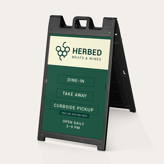 2-Sided A-Frame Sidewalk Signs - Custom & Durable