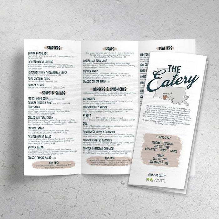 Takeout Menus - Custom & High-Quality Printing