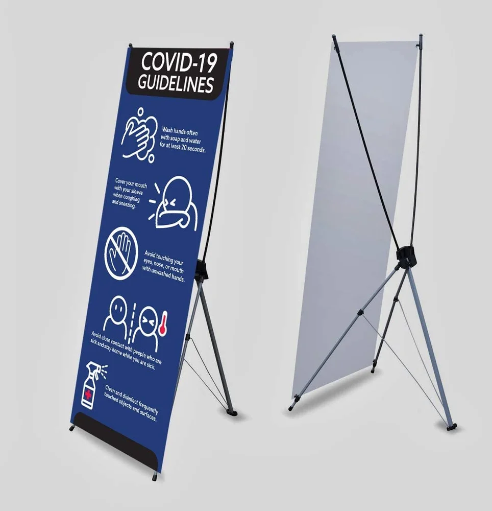 X Banner Stands - Lightweight, Durable & Custom Printing