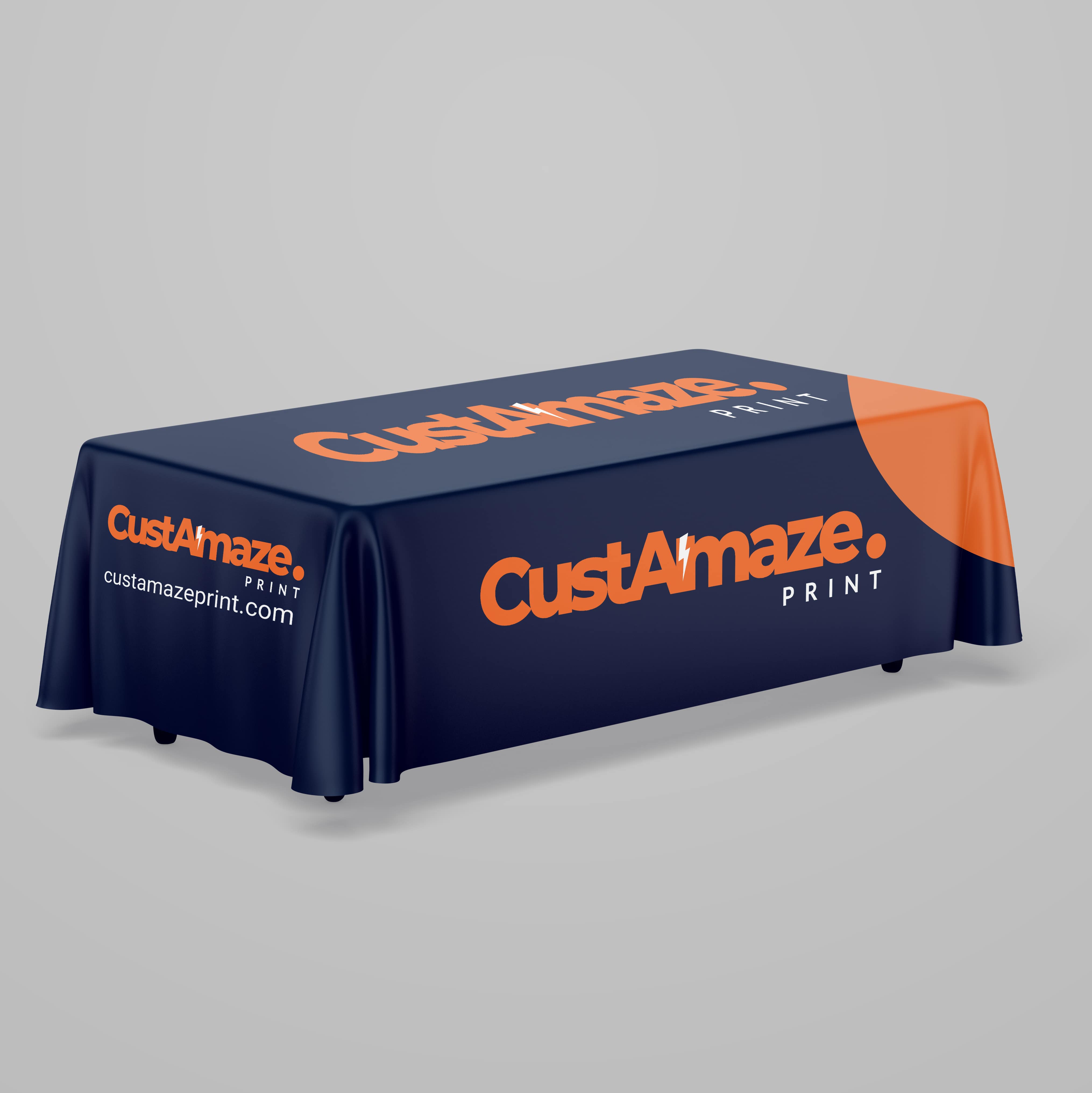 Custom 3-Sided Table Covers in Orlando – Open Back Event Table Cloths