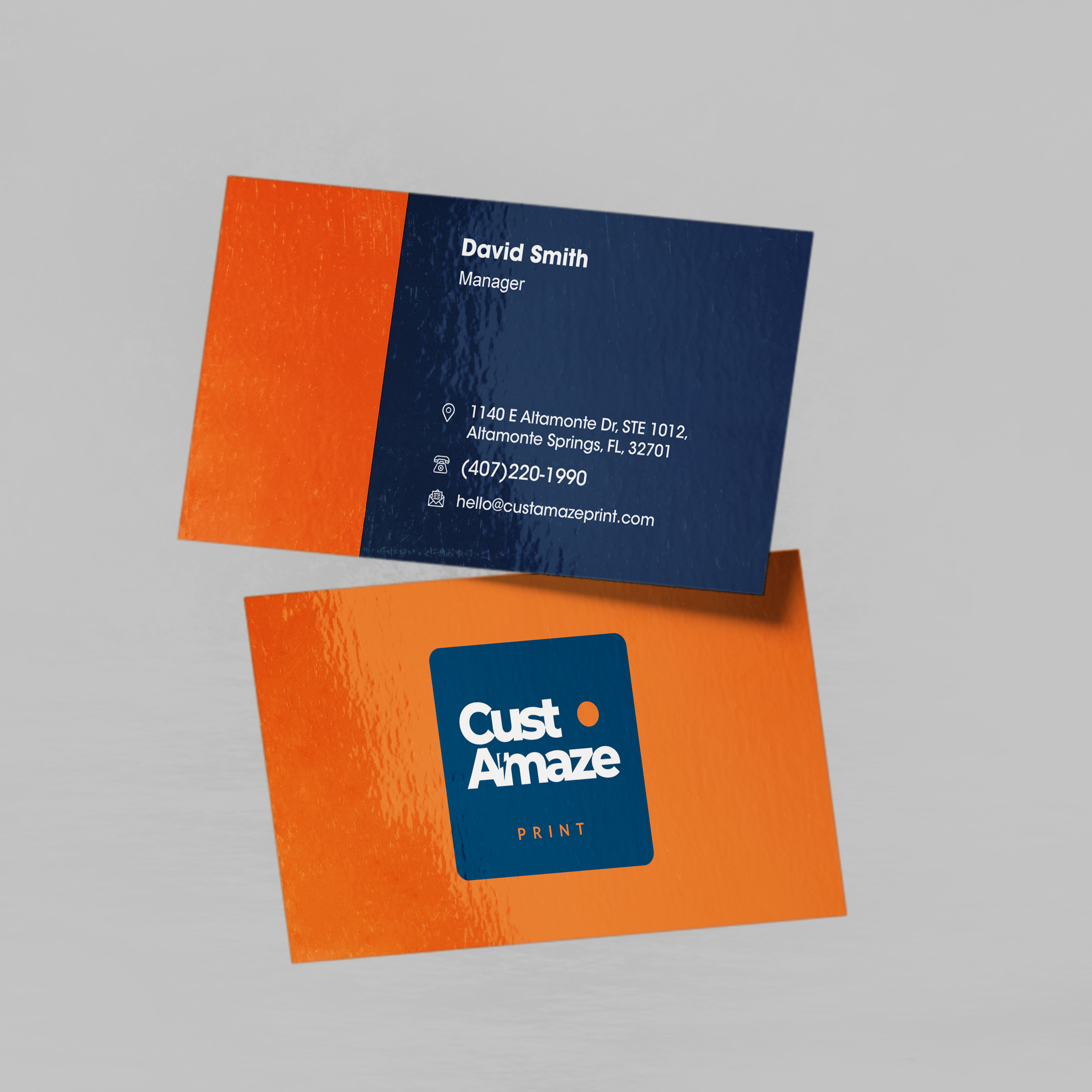 Laminated Business Cards Orlando – High-Gloss, Durable