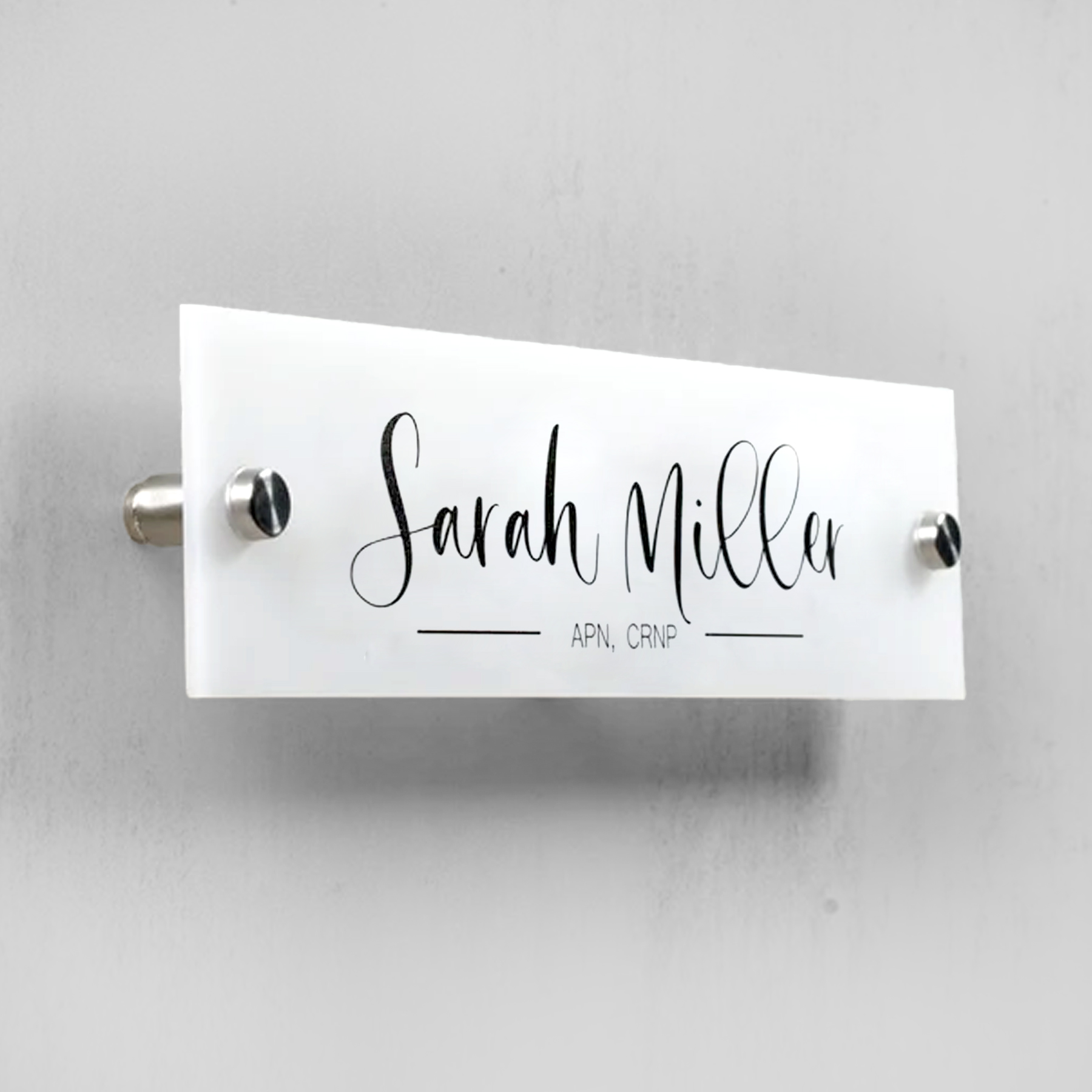 Custom Acrylic Door Name Plates in Orlando – Office & Room Signs