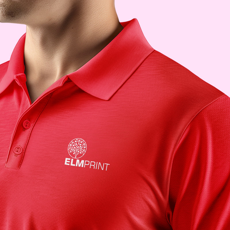 Men's Polo T-shirts - Elm Print