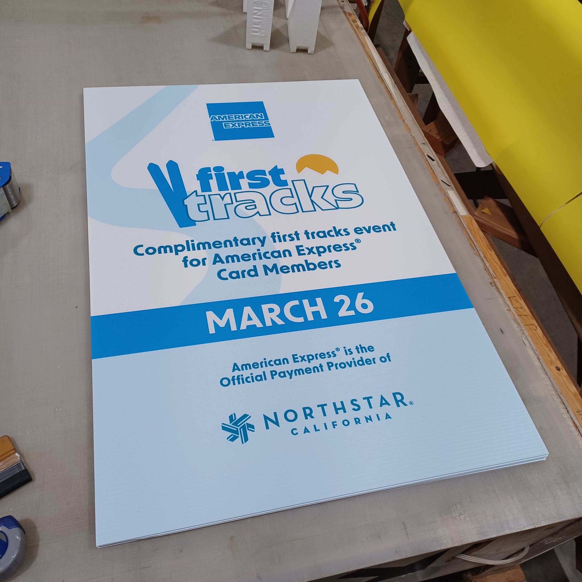 Custom Rectangular Corrugated Signs – EPS Doublet