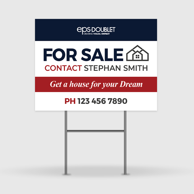 Custom Rectangular Corrugated Signs – EPS Doublet