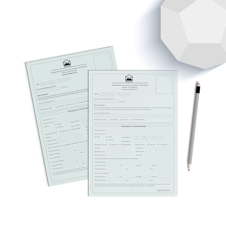 NCR Form - Tape and Twine