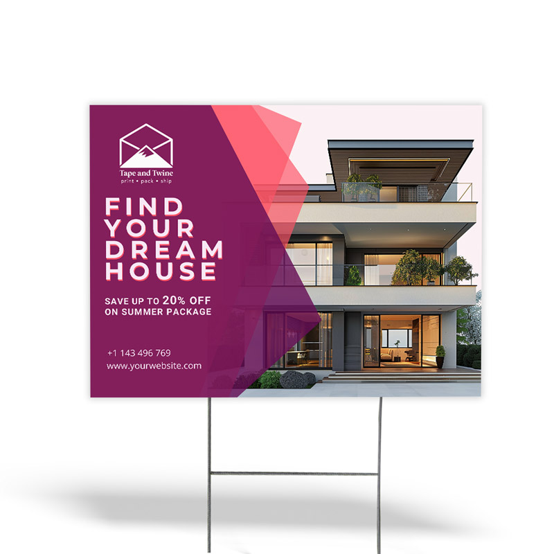 Easily Upload Designs for Your Yard Sign