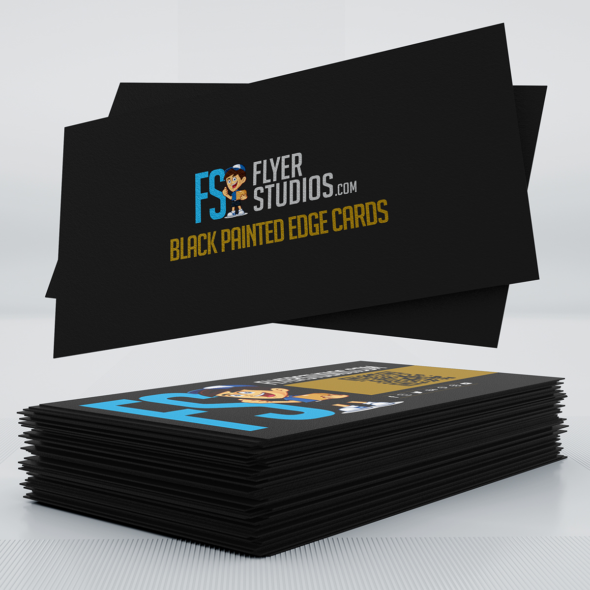 Painted Edge Business Cards – Ultra-Thick 32pt | FlyerStudios.com