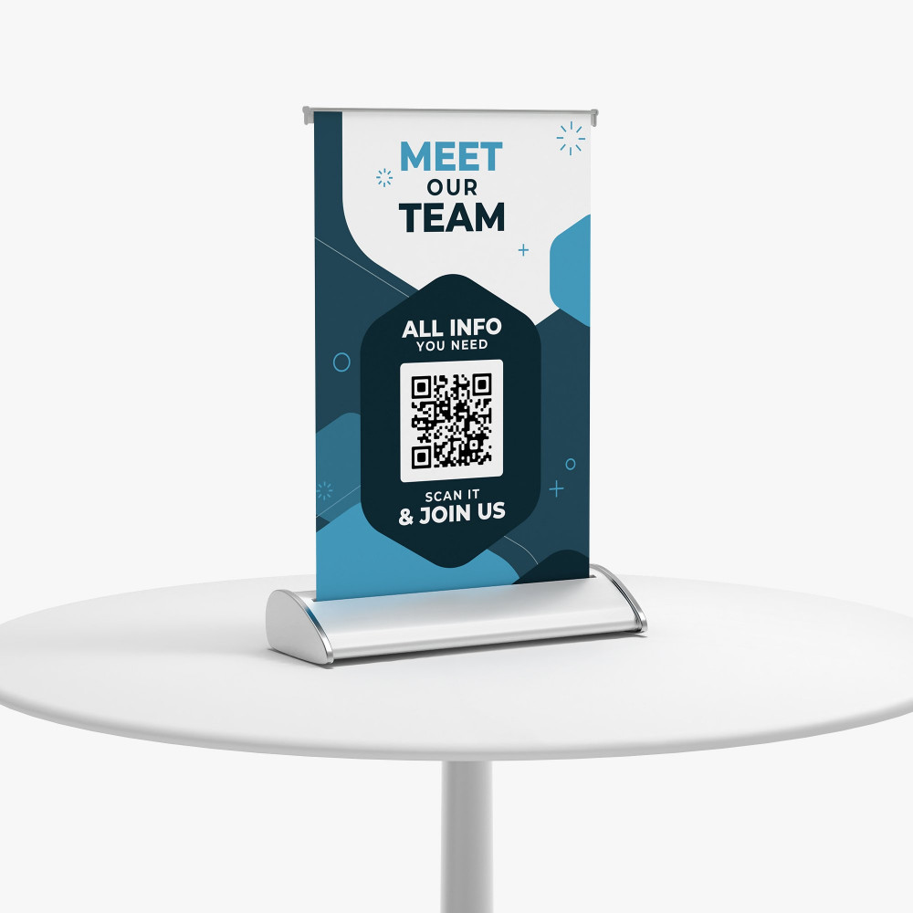 Table Top Banner Stand – Mini Retractable Display Printing