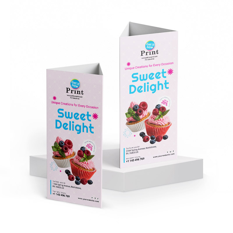 Table Tent Cards - Get it Now Print