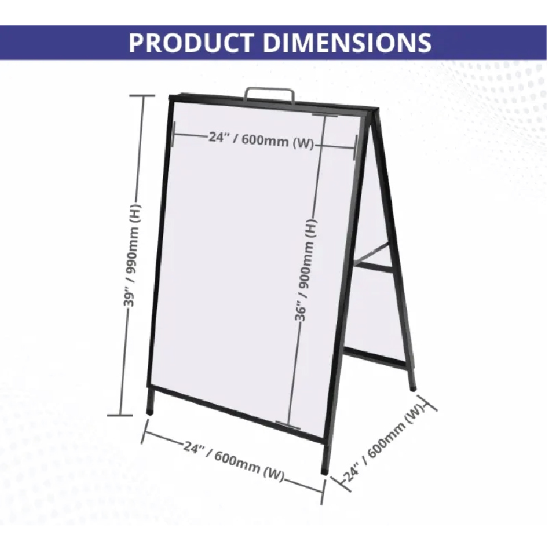 Metal Sidewalk A-Frame - Image Workshop