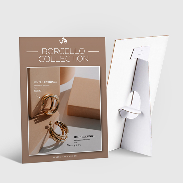 White PVC Counter Cards - Latsons.com