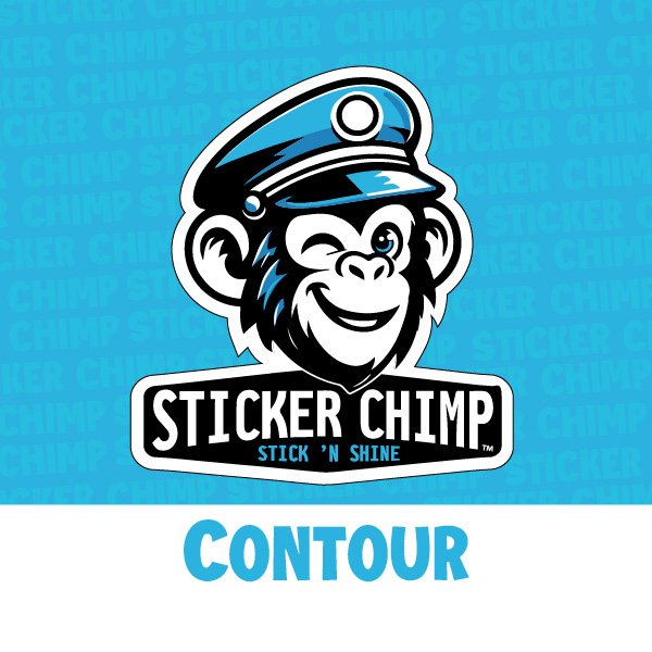 Custom Contour Stickers|No Minimums |Free shipping StickerChimp™