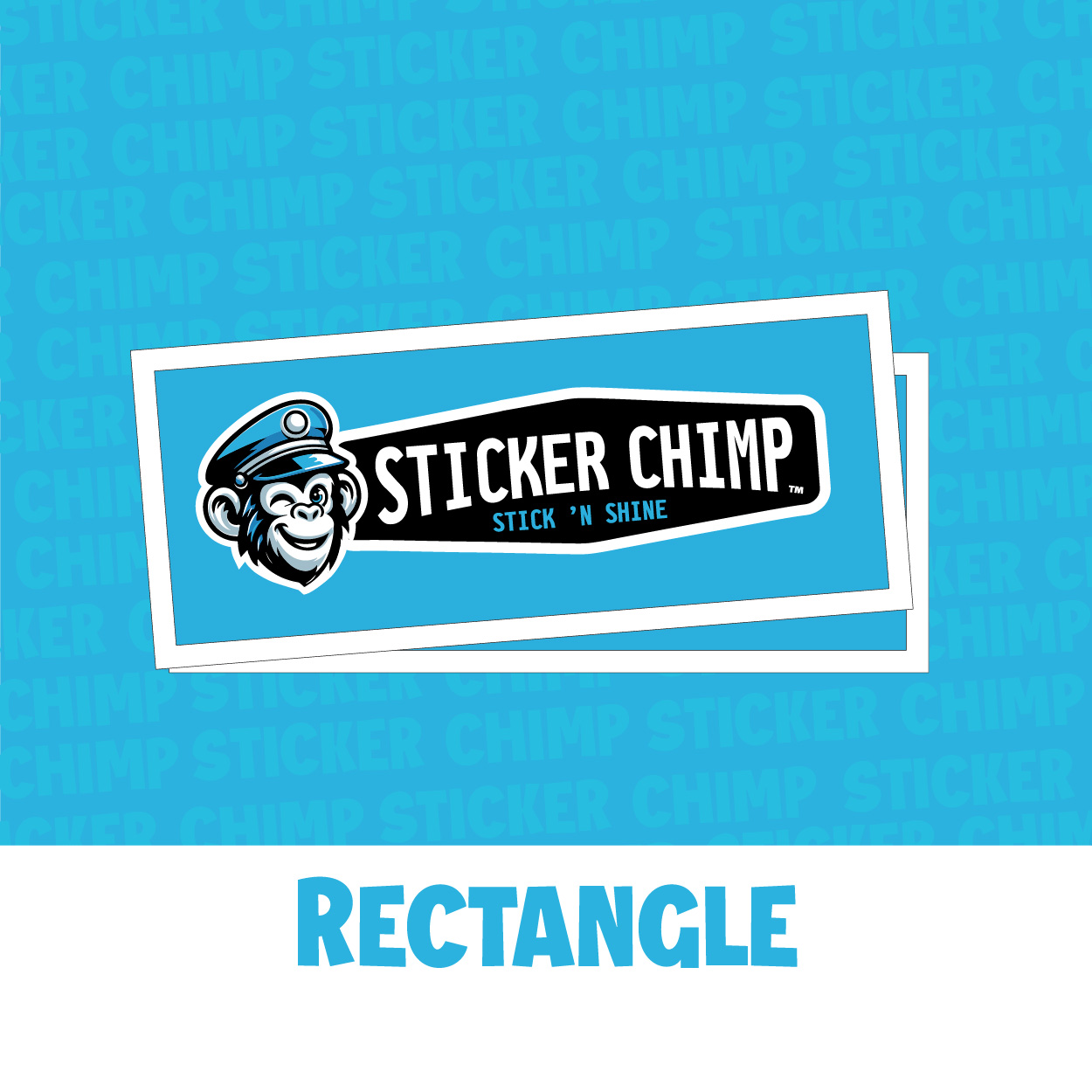Custom Rectangle Sticker| Free Shipping |StickerChimp™