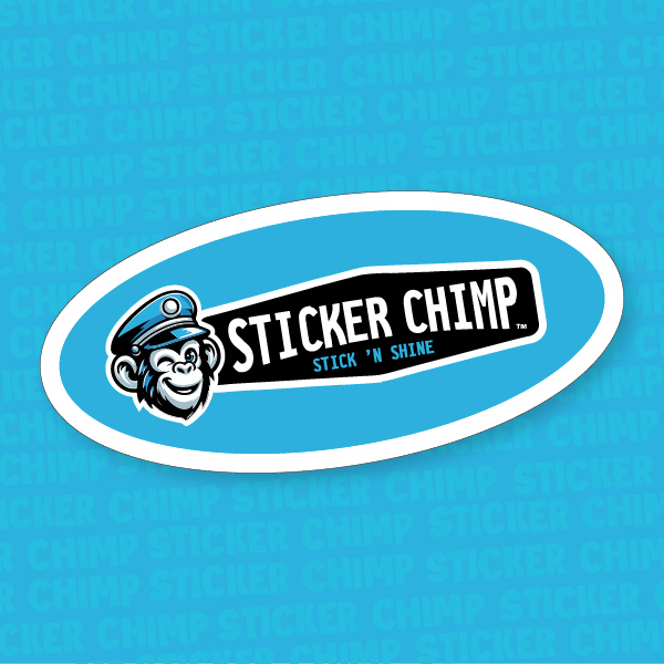 Custom Oval Stickers|Free Shipping StickerChimp.com™