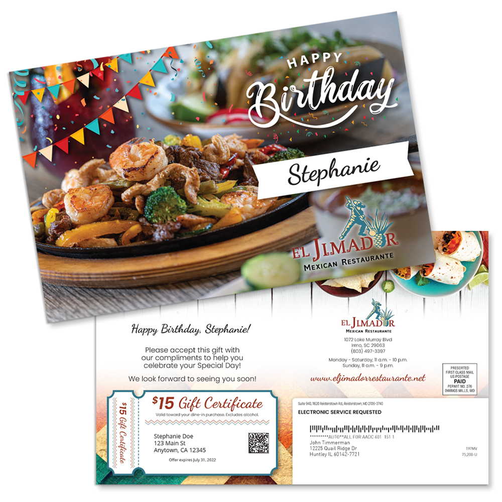 Postcard Mailers | MenuWorks