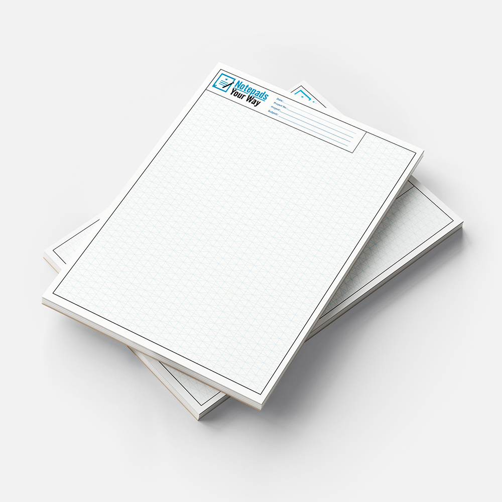 Engineering Isometric Notepads | Notepads Your Way
