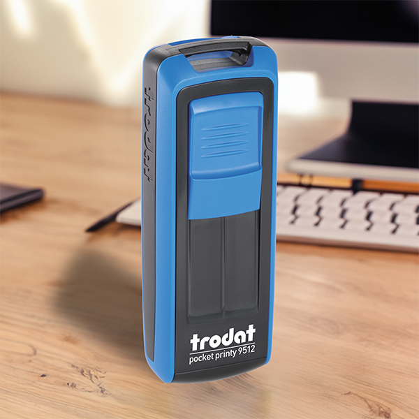 Trodat Printy 9512 Mobile Stamp - Blue/Black