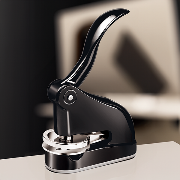 Corporate EG Cast Black Desk Embosser