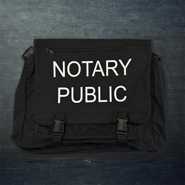 Notary Public Imprinted Zippered Bag