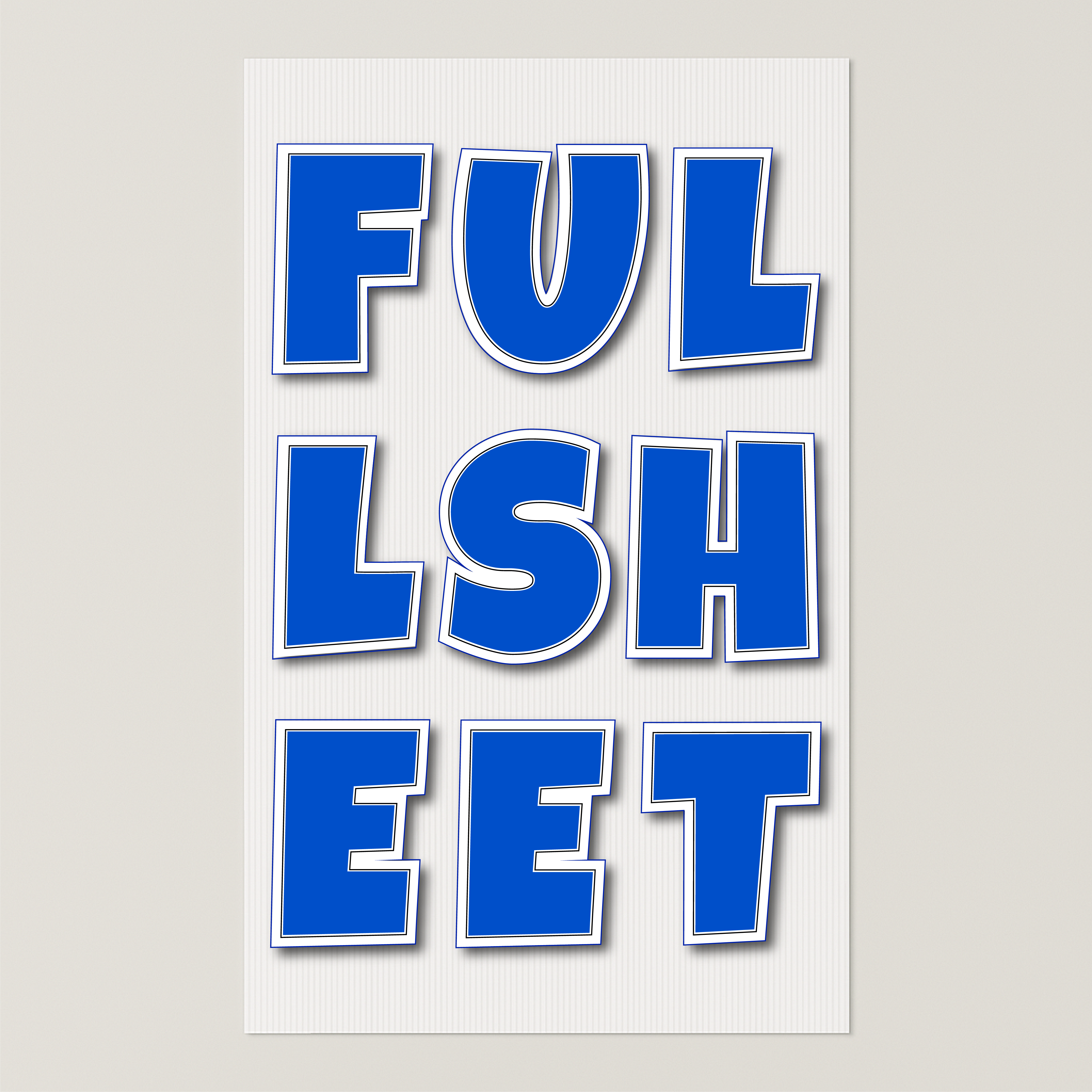 Full Sheets - PrintMyYardCard