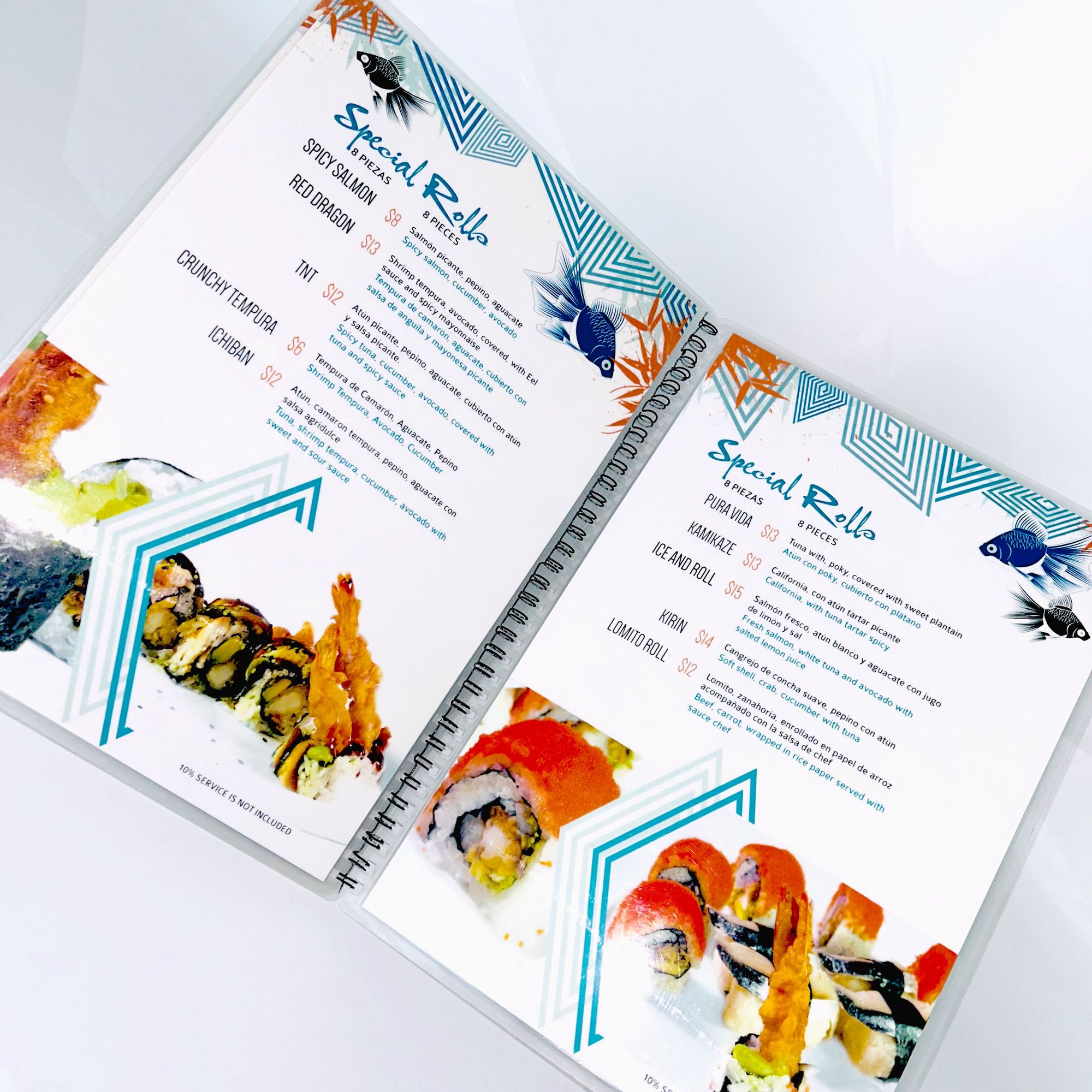 Wire Binding Menus - Pixelplus