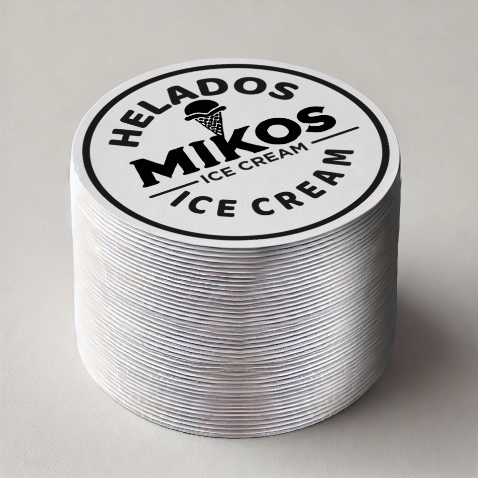 Portavasos Gruesos Redondos en Negro