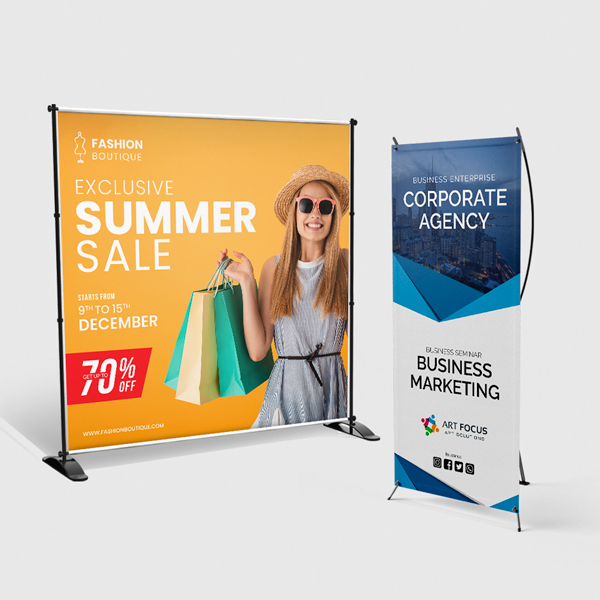 Outdoor Banner Stands - PostNet TX157